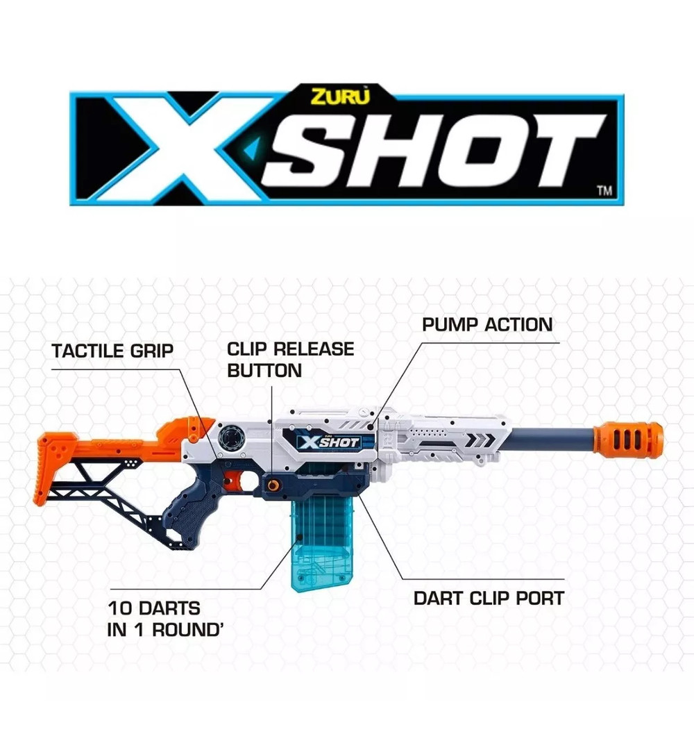 Lanzador Max Attack con 24 dardos X-Shot - Farmaconp